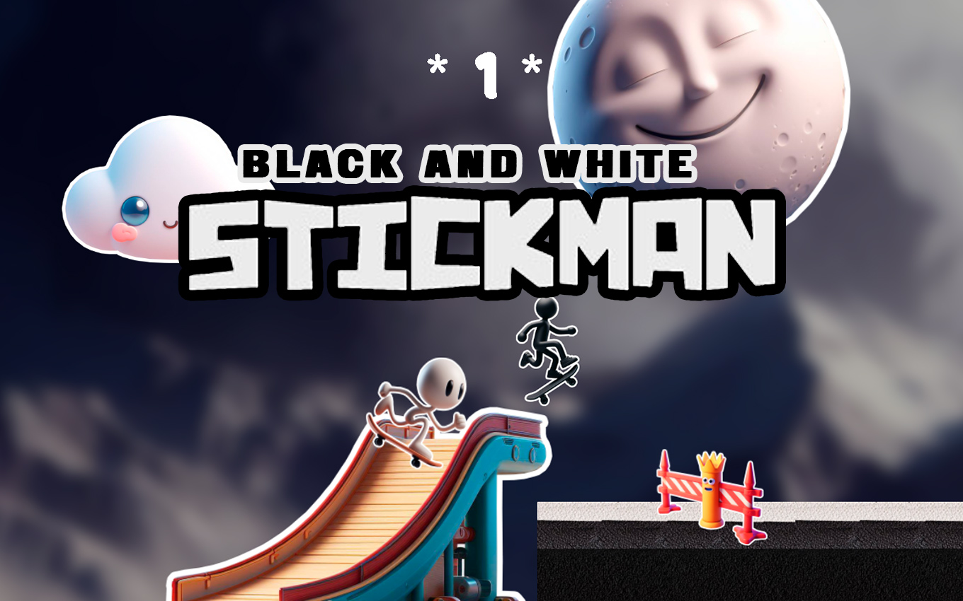 Black and White Stickman 🕹️ Joacă online pe Play123