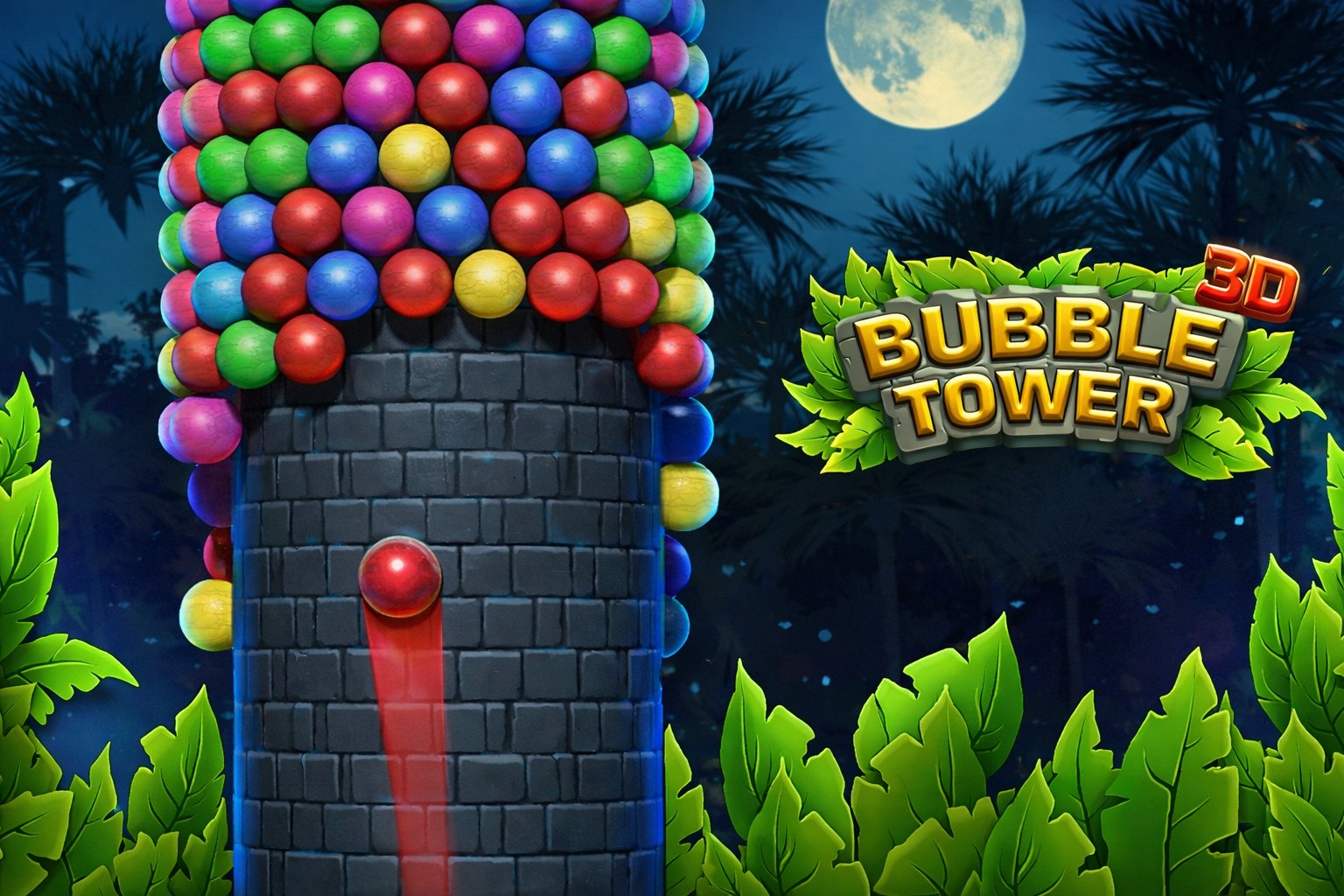 Bubble Tower 3D 🕹️ Joacă online pe Play123