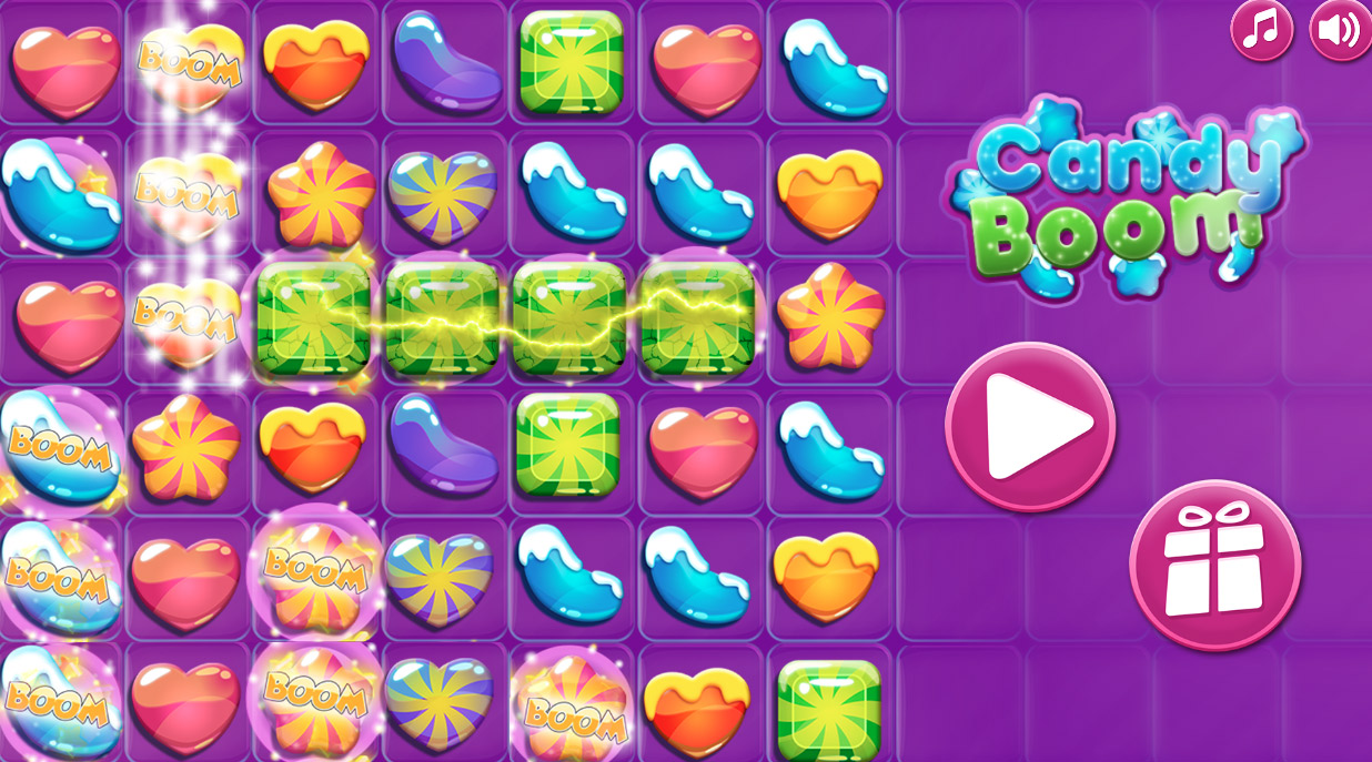 Candy Boom 🕹️ Joacă online pe Play123