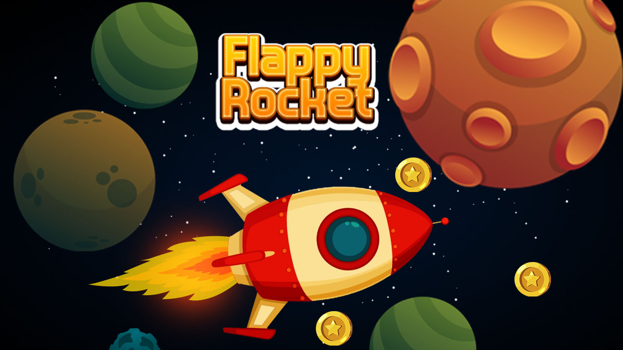 Flappy Rocket 🕹️ Joacă online pe Play123