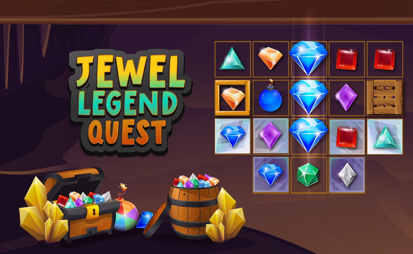 Jewel Legend Quest 🕹️ Joacă online pe Play123