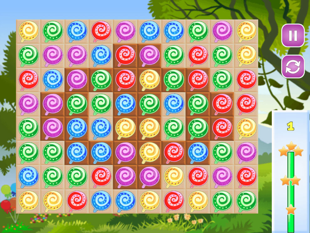 Sweet Candies 🕹️ Joacă online pe Play123
