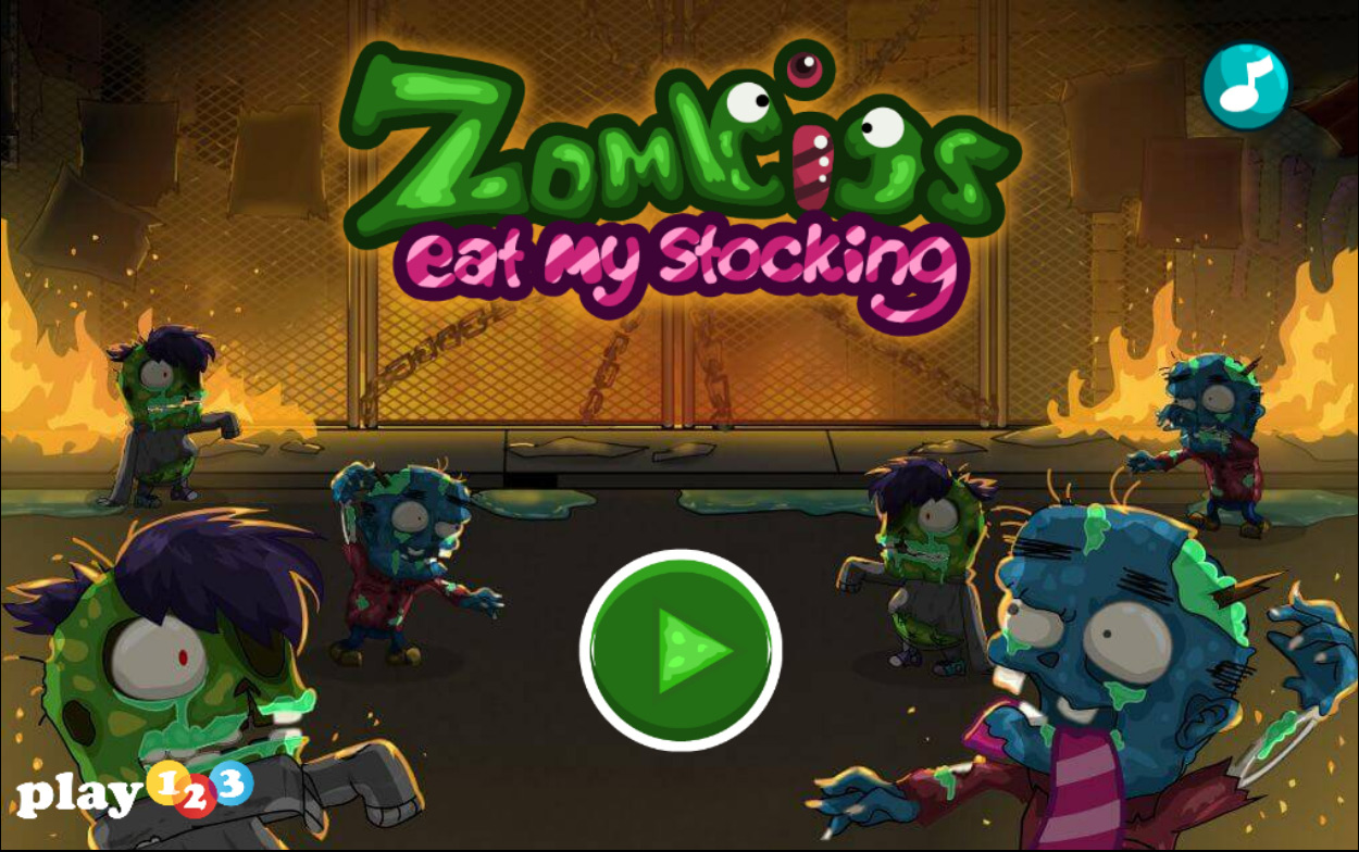 Zombies Eat My Stocking 🕹️ Joacă online pe Play123